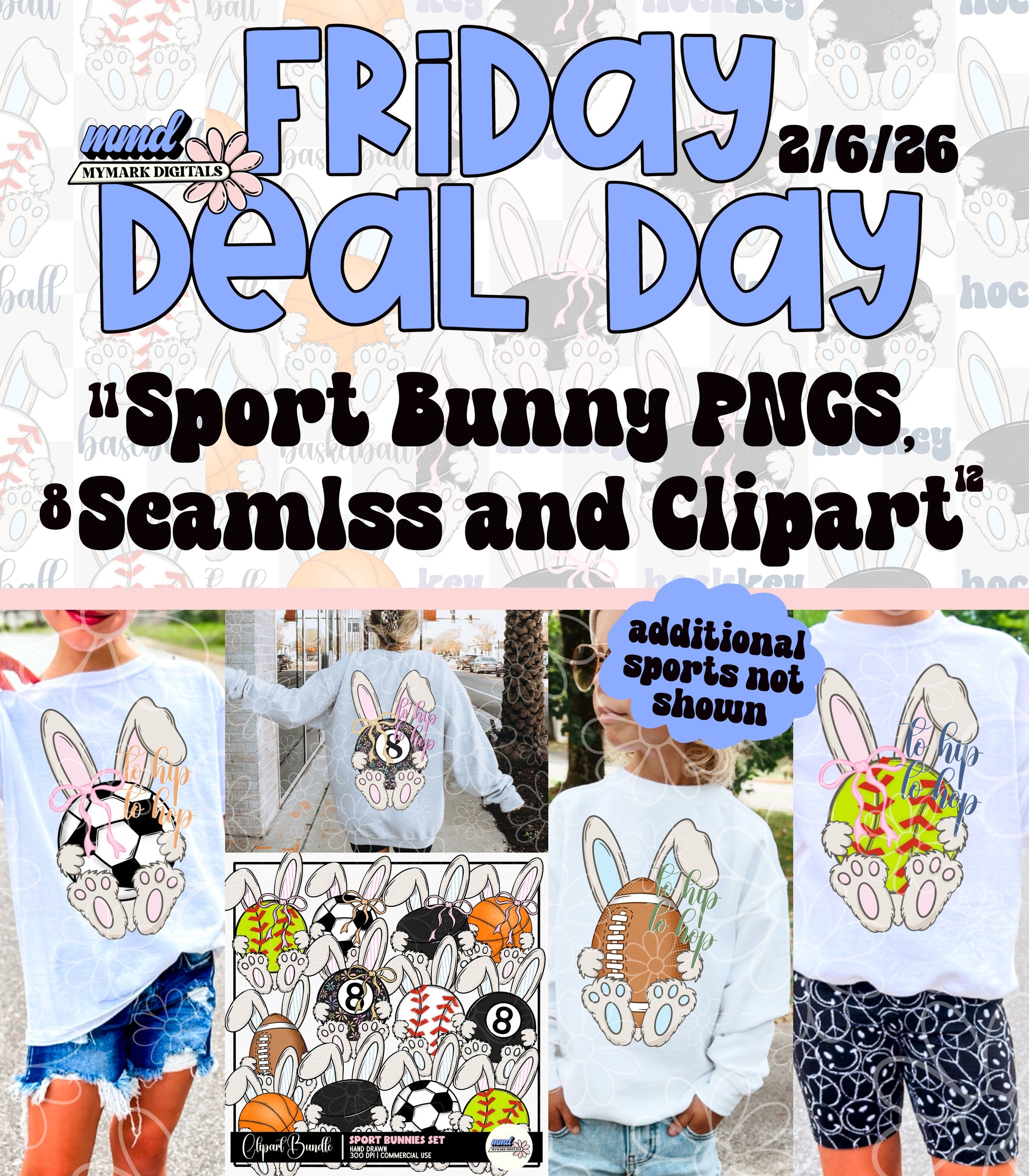 FRIDAY DEAL DAY COMPLETE BUNDLE | 19 Digitals PLUS Clipart Set | 2/6/2 ...