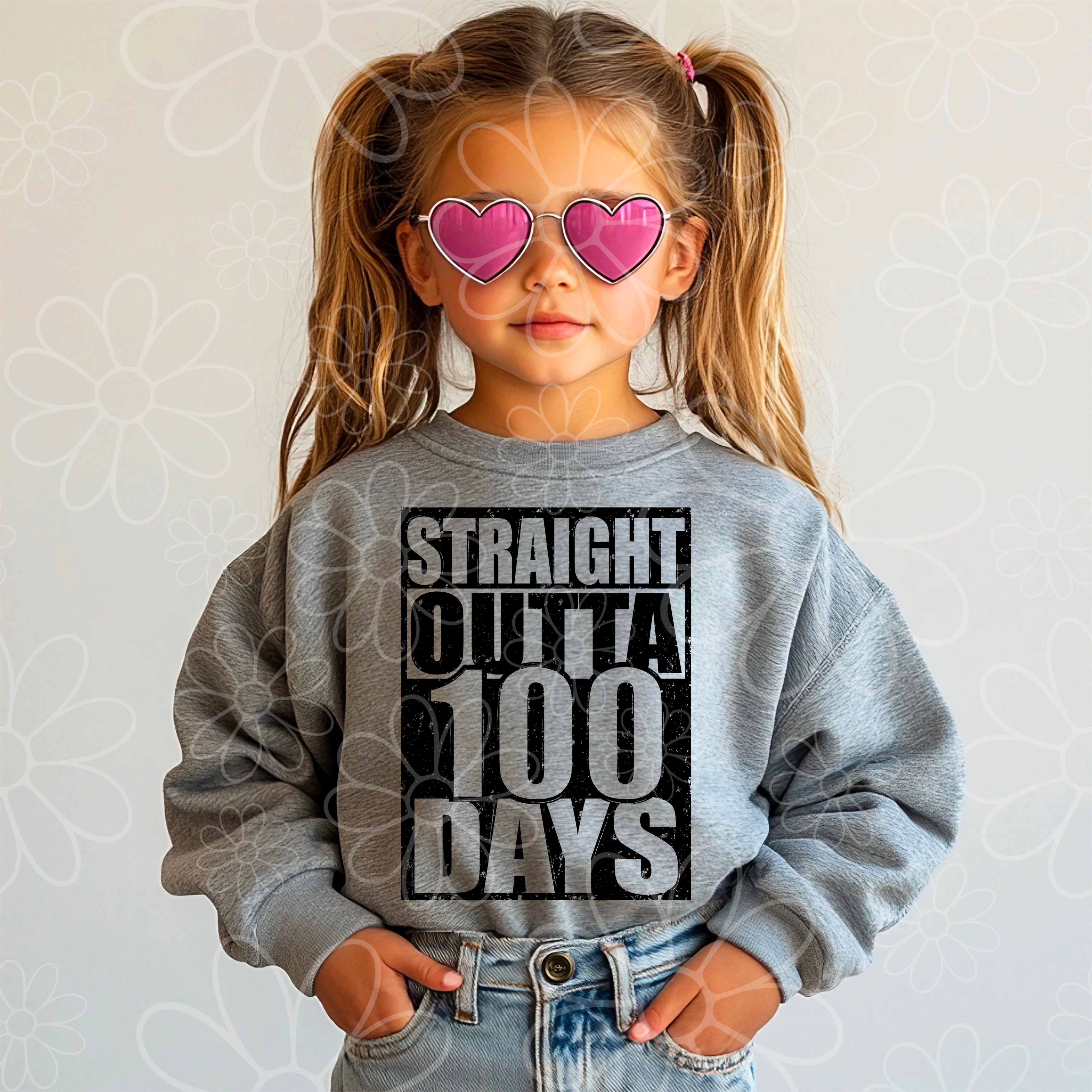 Straight Outta 100 Days | PNG | January 2025 – MYMARK Digitals