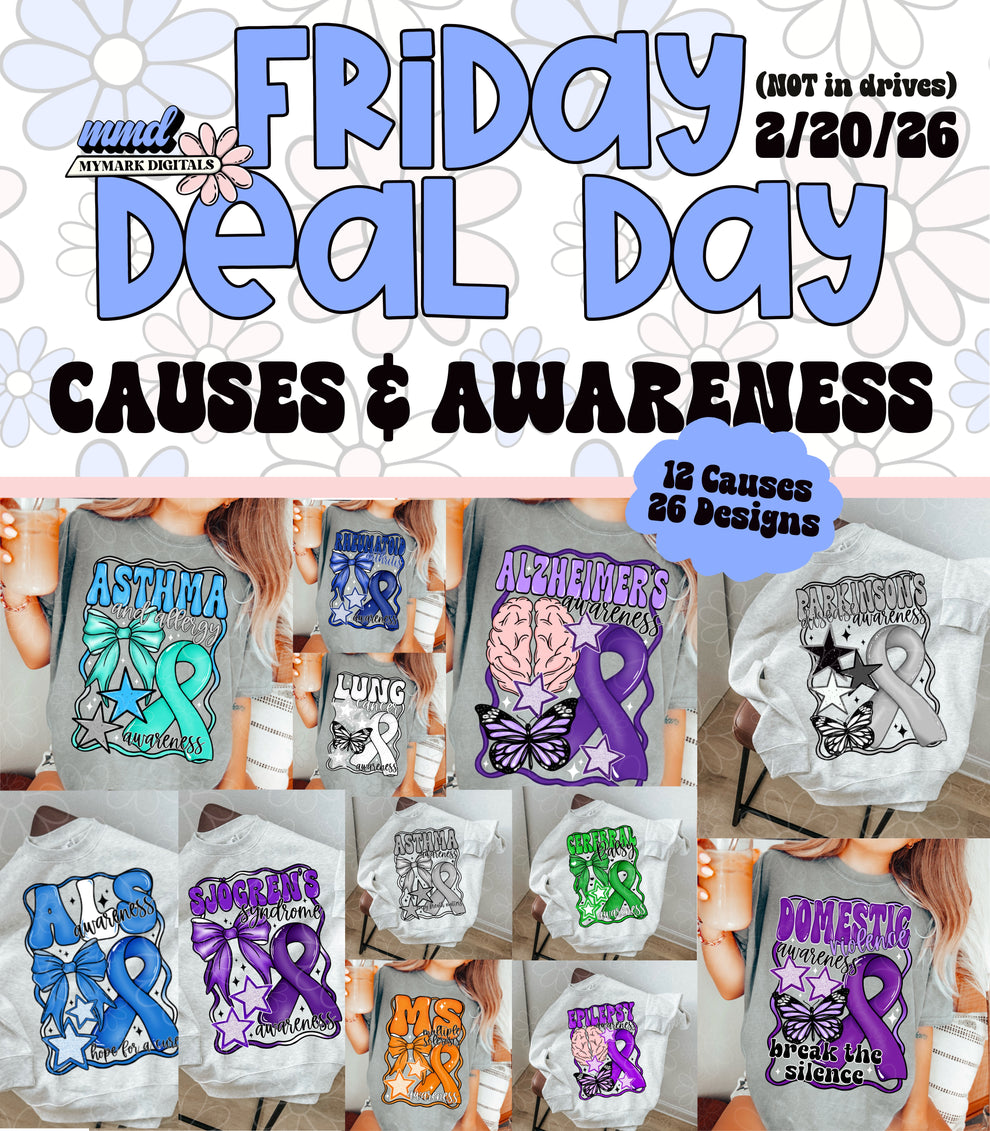 FRIDAY DEAL DAY COMPLETE BUNDLE | 26 Digitals - 12 Causes | 2/20/26 ...